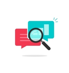 Statistics research icon flat style Royalty Free Vector