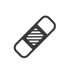 Injured finger with plaster Royalty Free Vector Image