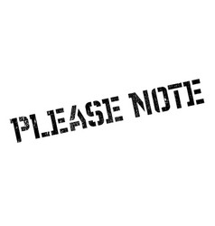 Please note rubber stamp Royalty Free Vector Image