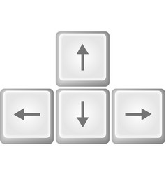 Arrows buttons keyboard Royalty Free Vector Image