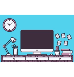 Workspace Royalty Free Vector Image - VectorStock