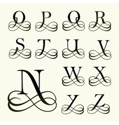 Capital letter s for monograms emblems and logos Vector Image