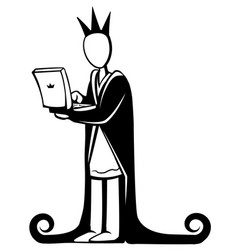 Guru king logo Royalty Free Vector Image - VectorStock